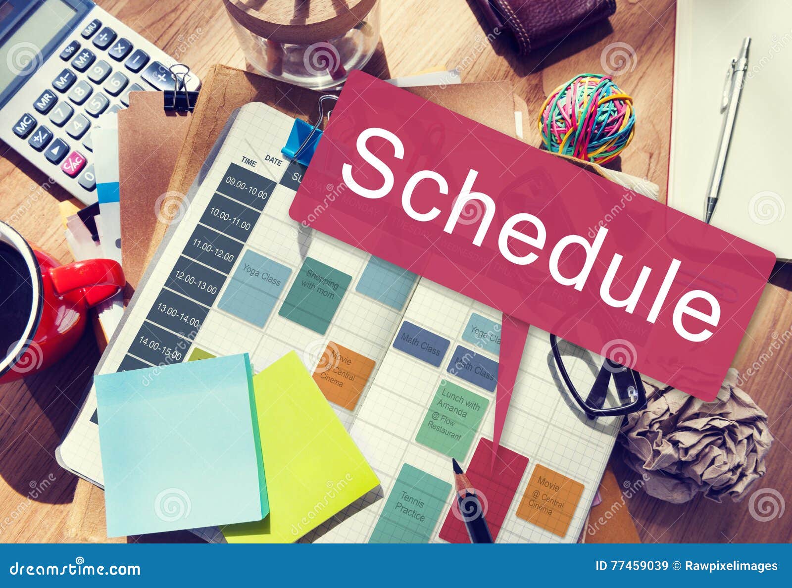 Schedule Organization Planning List To Do Concept Stock Image - Image ...