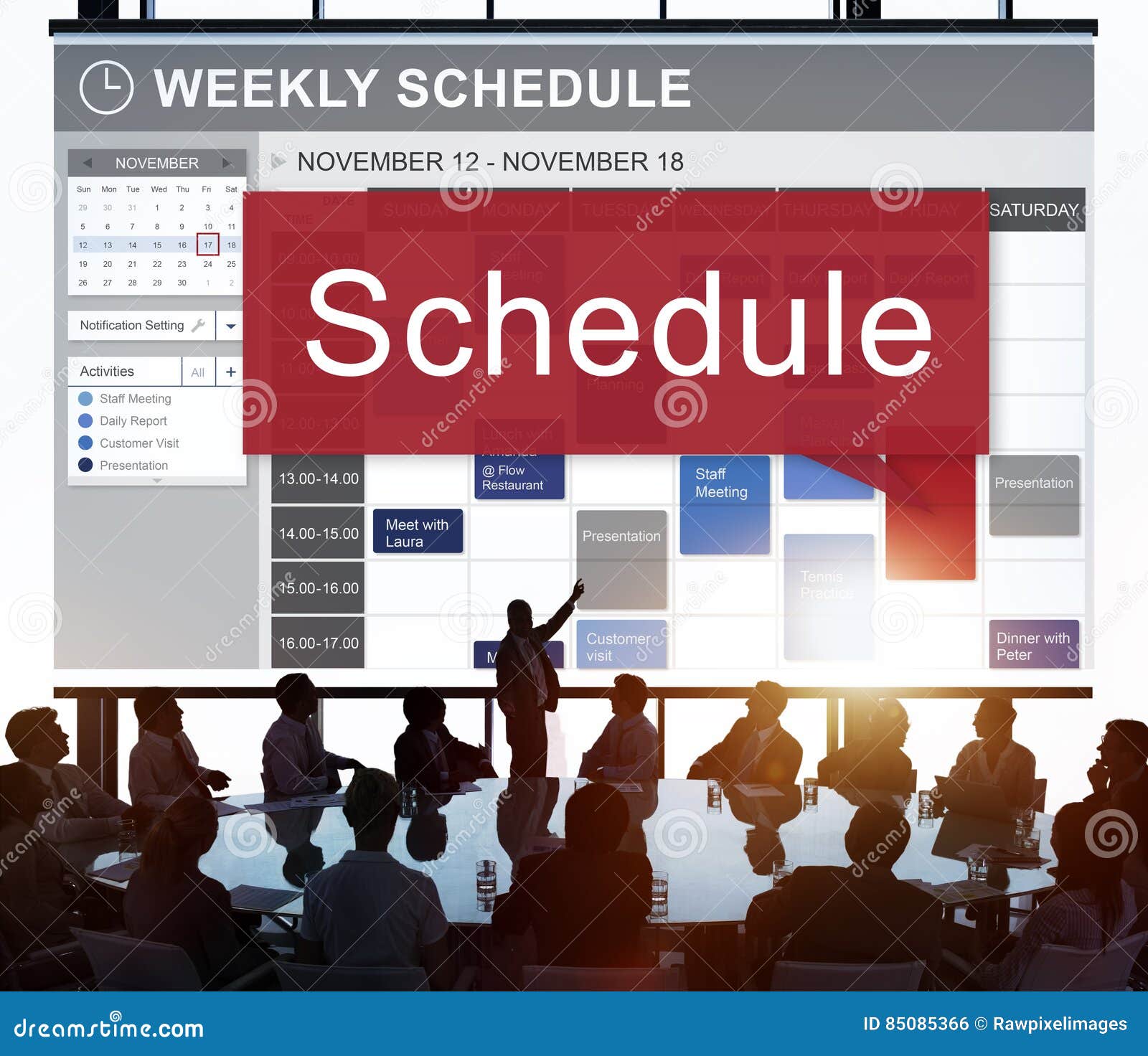 Schedule Organization Planning List To Do Concept Stock Photo - Image ...