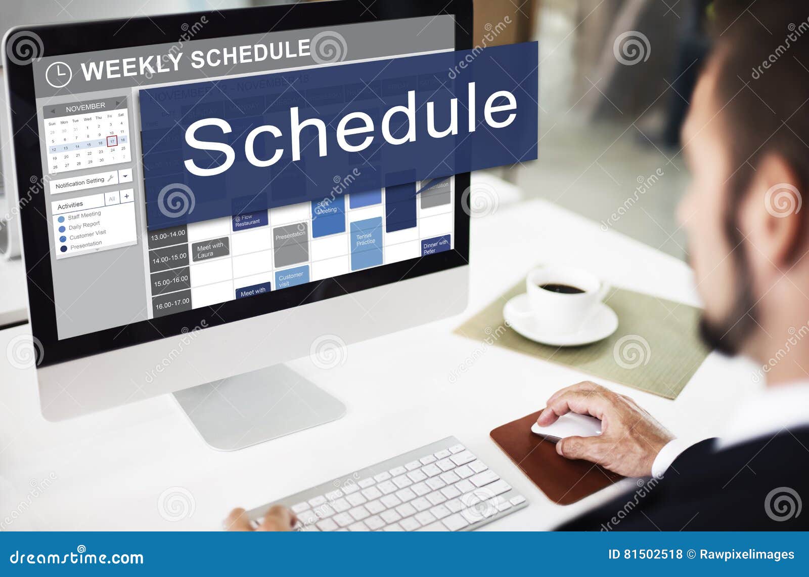 Schedule Organization Planning List To Do Concept Stock Photo - Image ...