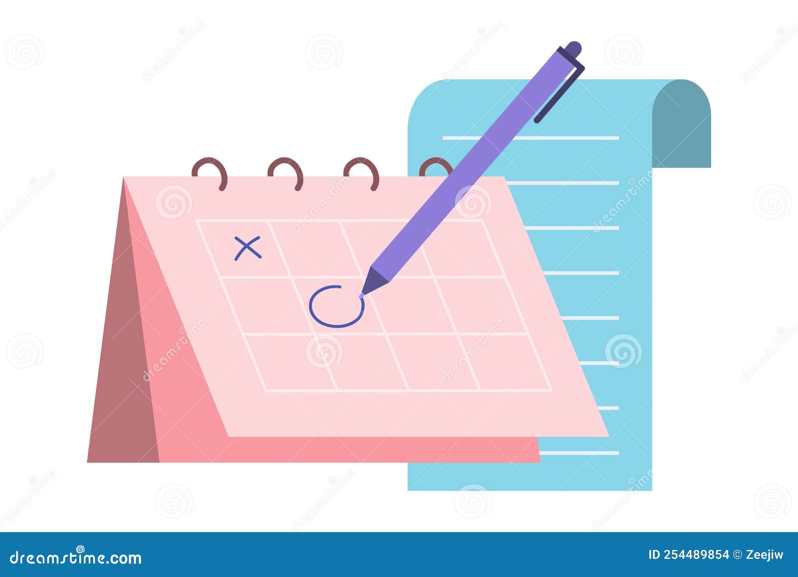 Schedule Plan Concept. Calendar Mark. Business Plan Icon Stock Vector ...