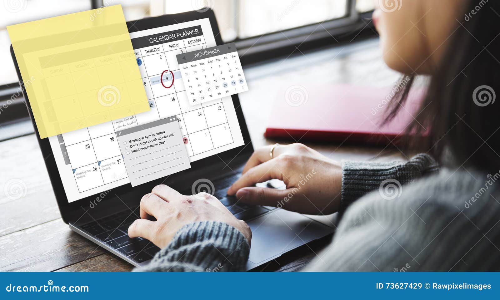 Schedule Planner Task Agenda Checklist Concept Stock Image - Image of ...
