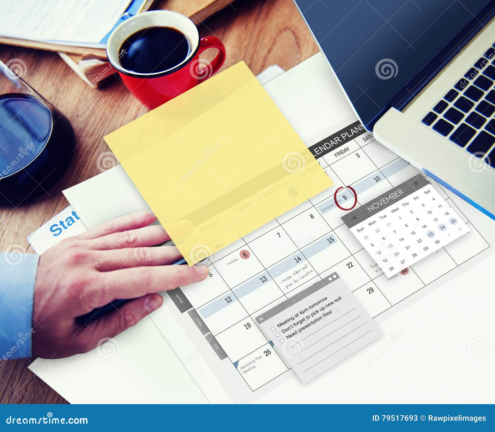 Schedule Planner Task Agenda Checklist Concept Stock Image - Image of ...