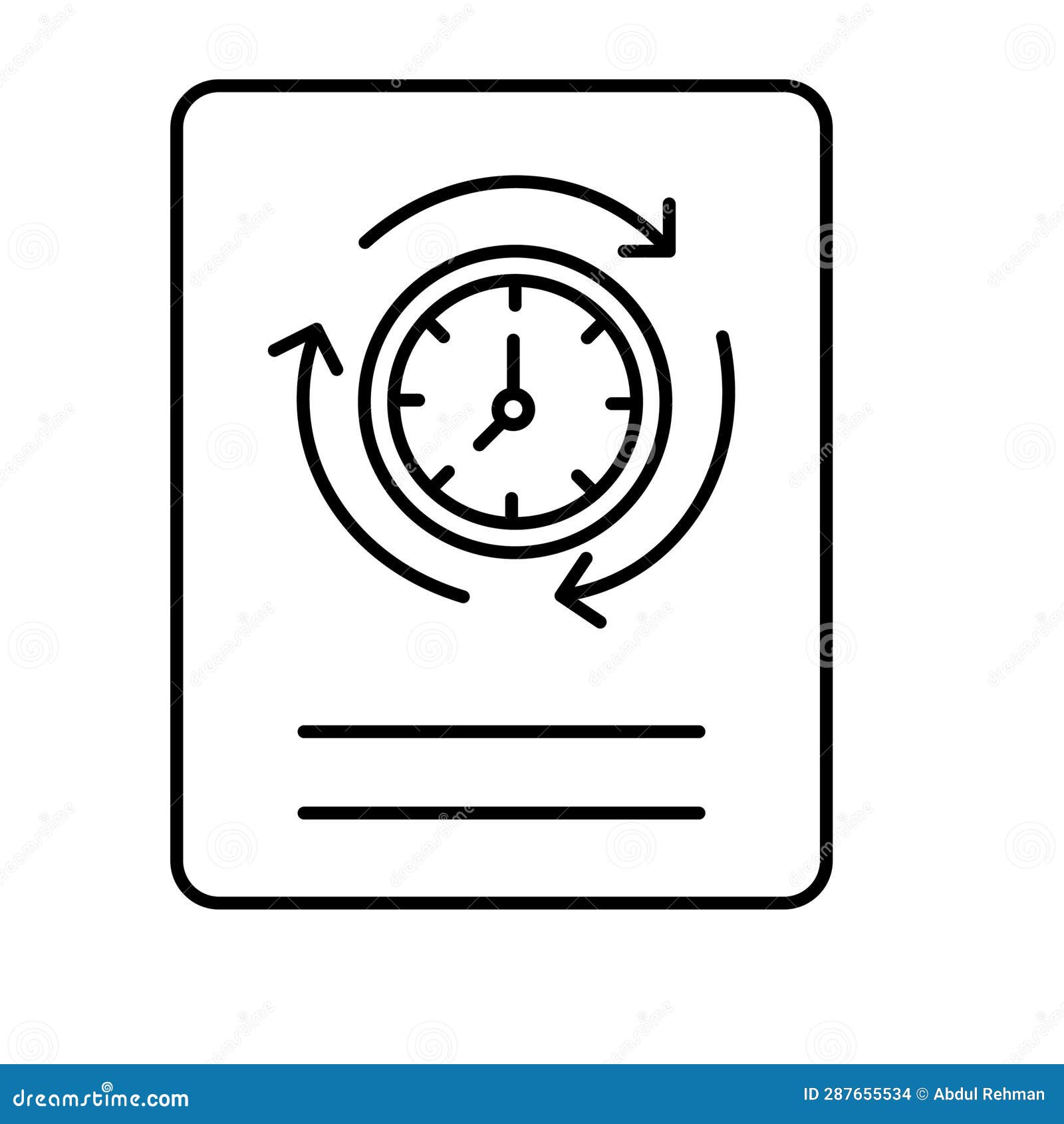 Schedule Sheet Vector Icon Which Can Easily Modify or Edit . Stock ...