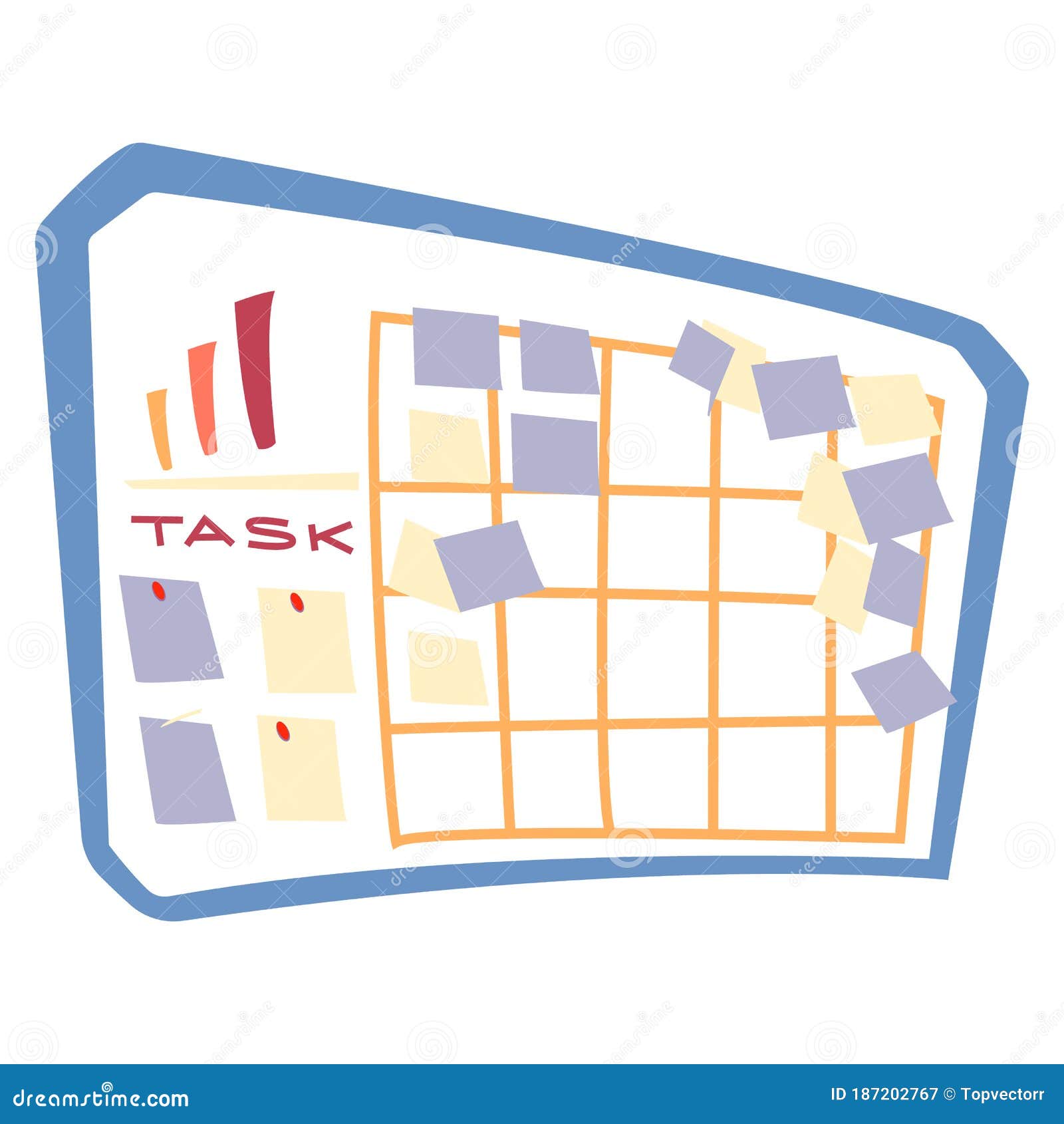 Schedule with Tasks and Appointments, Planner Stock Vector ...
