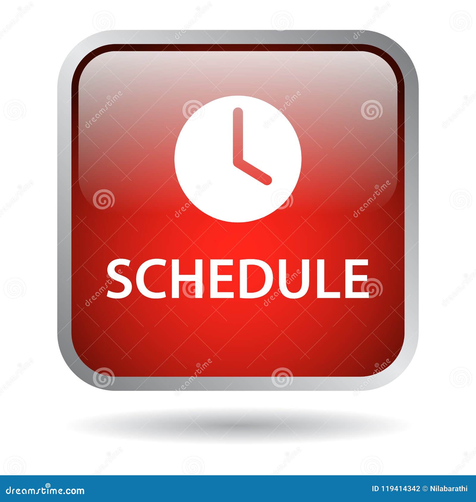 Schedule web button stock illustration. Illustration of feedback ...