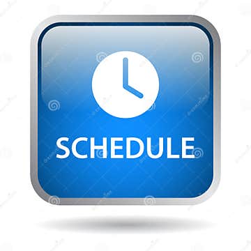 Schedule web button stock illustration. Illustration of list - 119414463