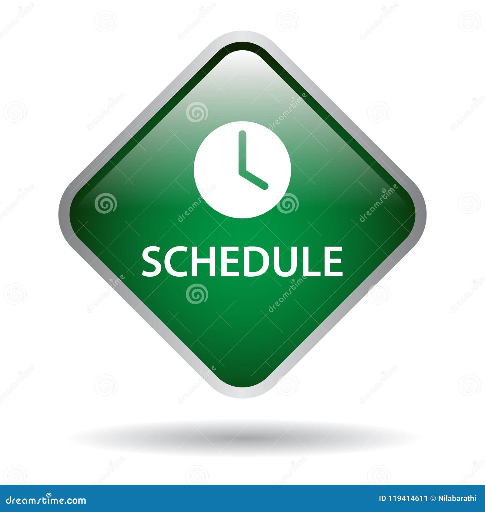 Schedule web button stock illustration. Illustration of page - 119414611