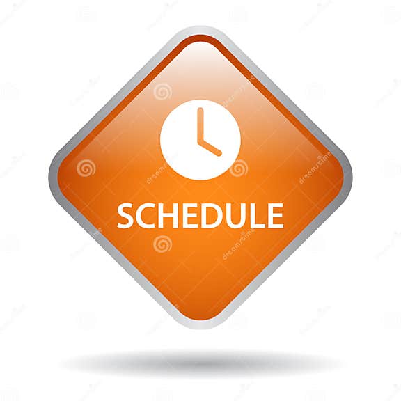 Schedule web button stock illustration. Illustration of opinion - 119414796