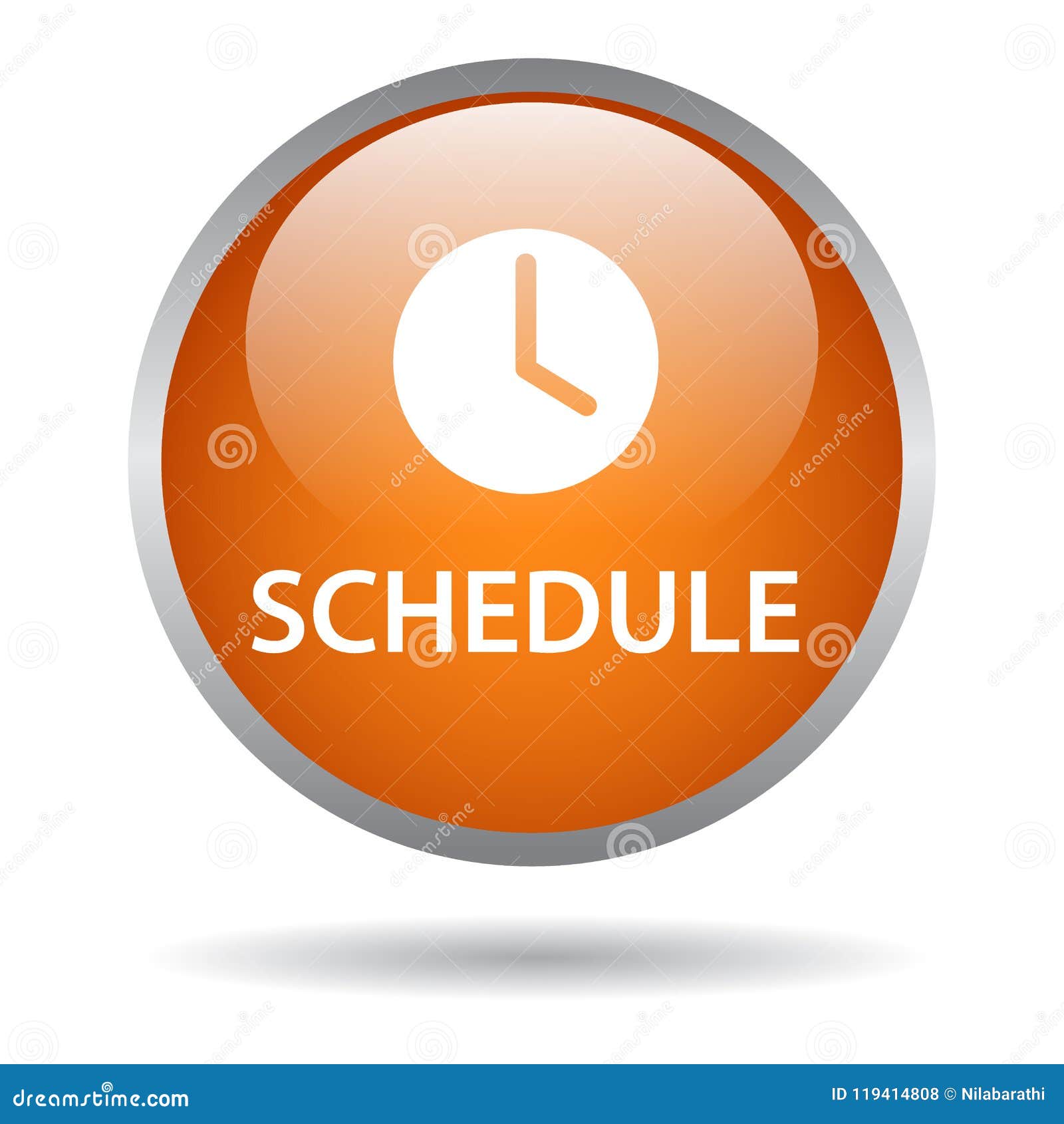 Schedule web button stock illustration. Illustration of continue ...