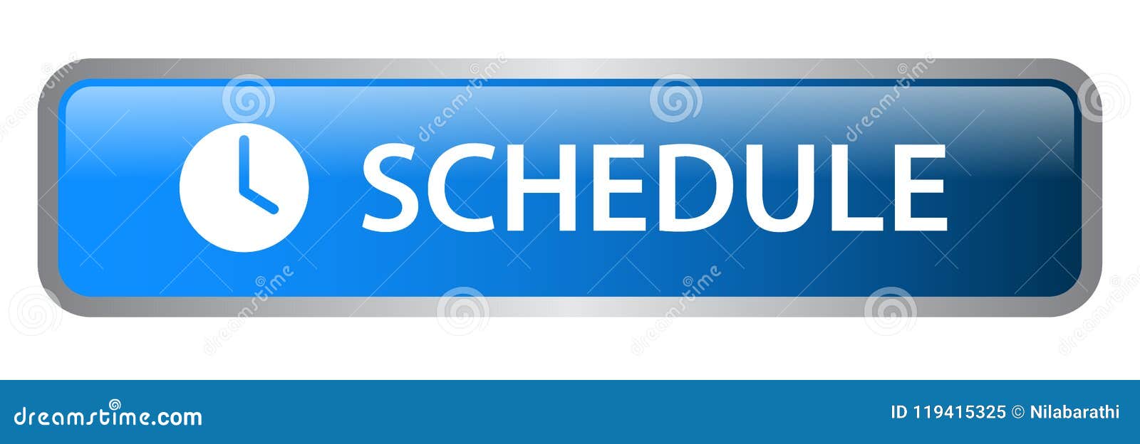 Schedule web button stock illustration. Illustration of list - 119415325
