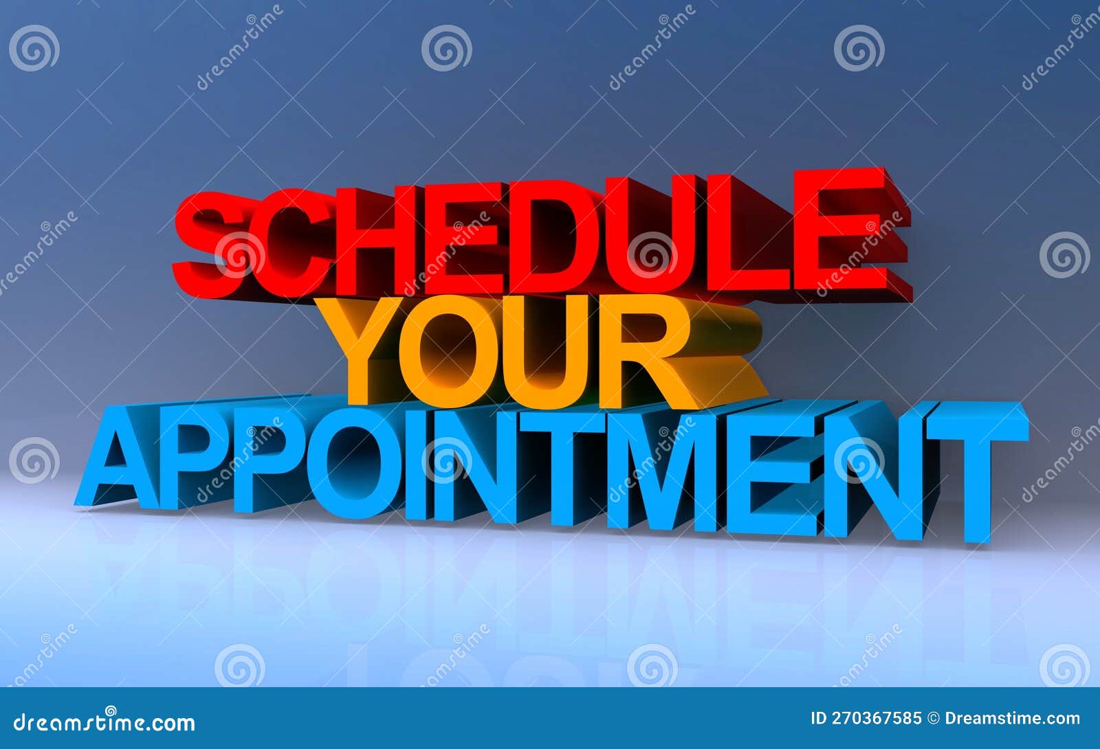 Schedule Your Appointment on Blue Stock Illustration - Illustration of ...