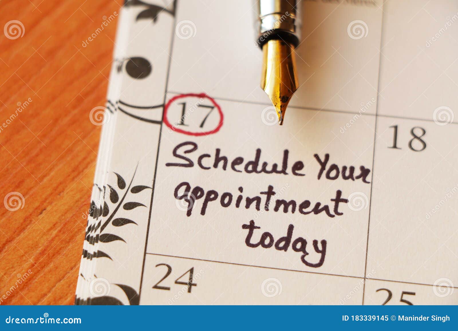 Schedule Your Appointment Today. Stock Image - Image of approved ...