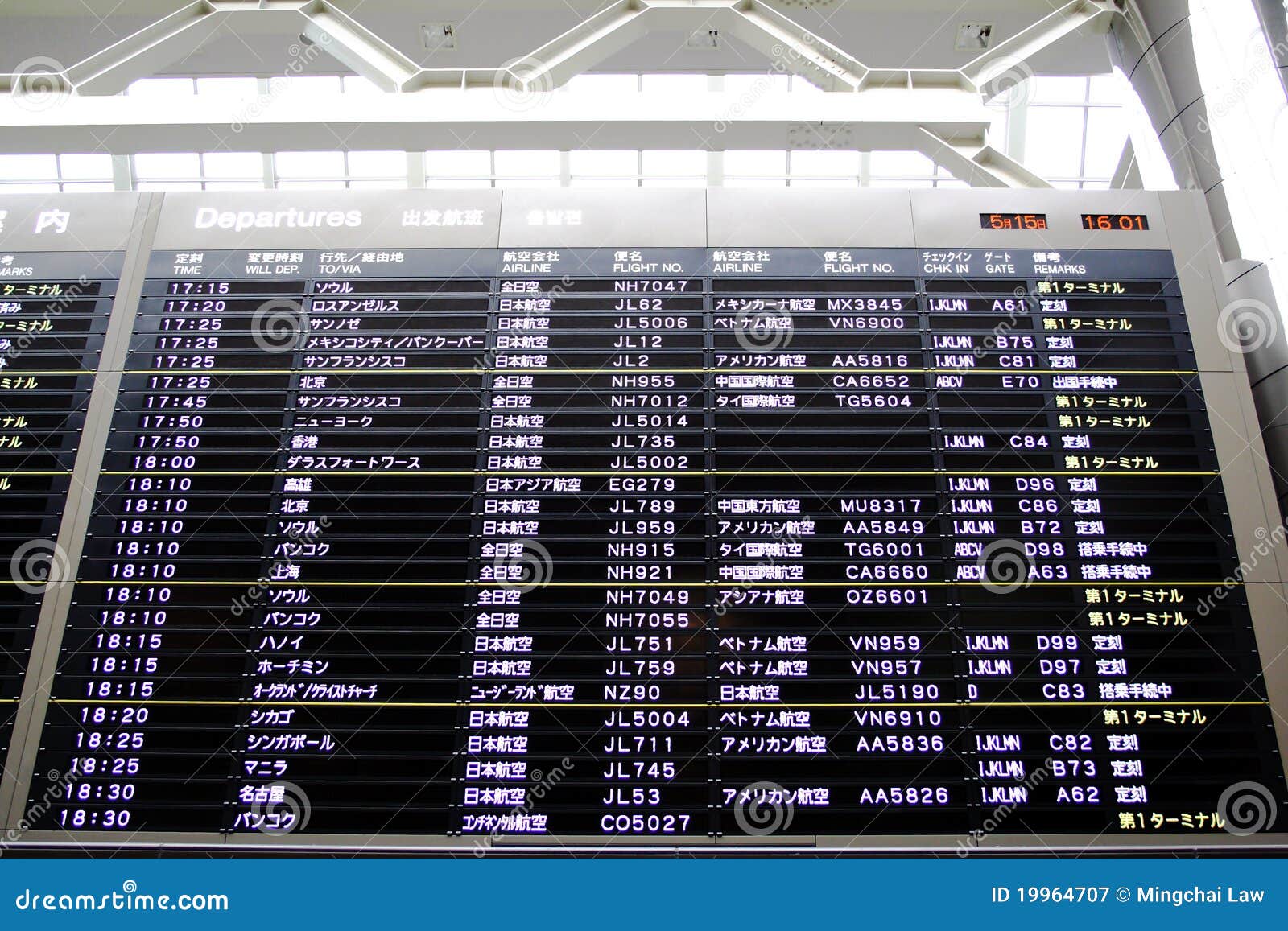 Scheduled flight board editorial photography. Image of airplane - 19964707