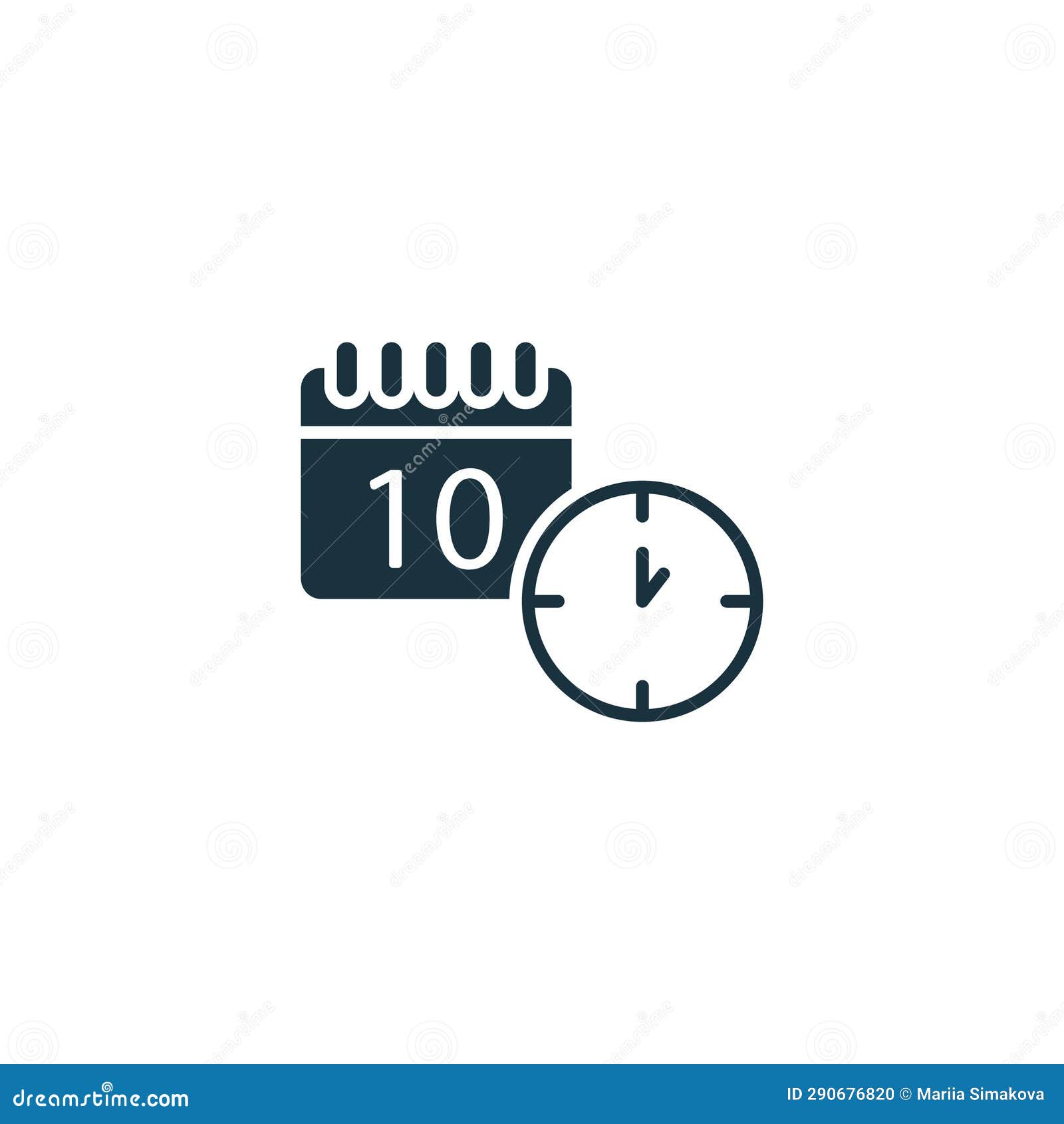 Scheduling Icon Monochrome Simple Sign From Operation Management