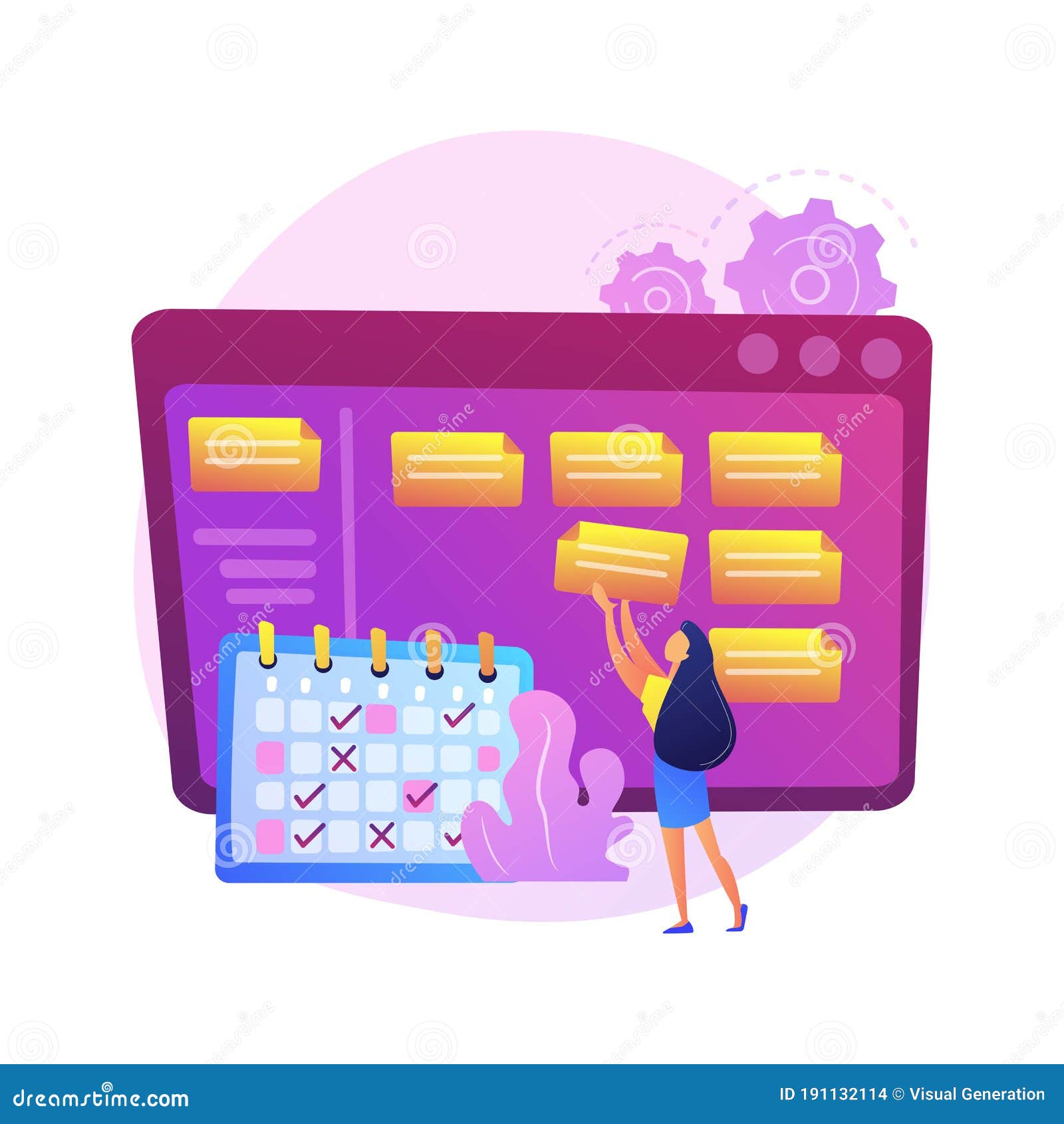 Scheduling, Planning Vector Concept Metaphor. Stock Vector ...