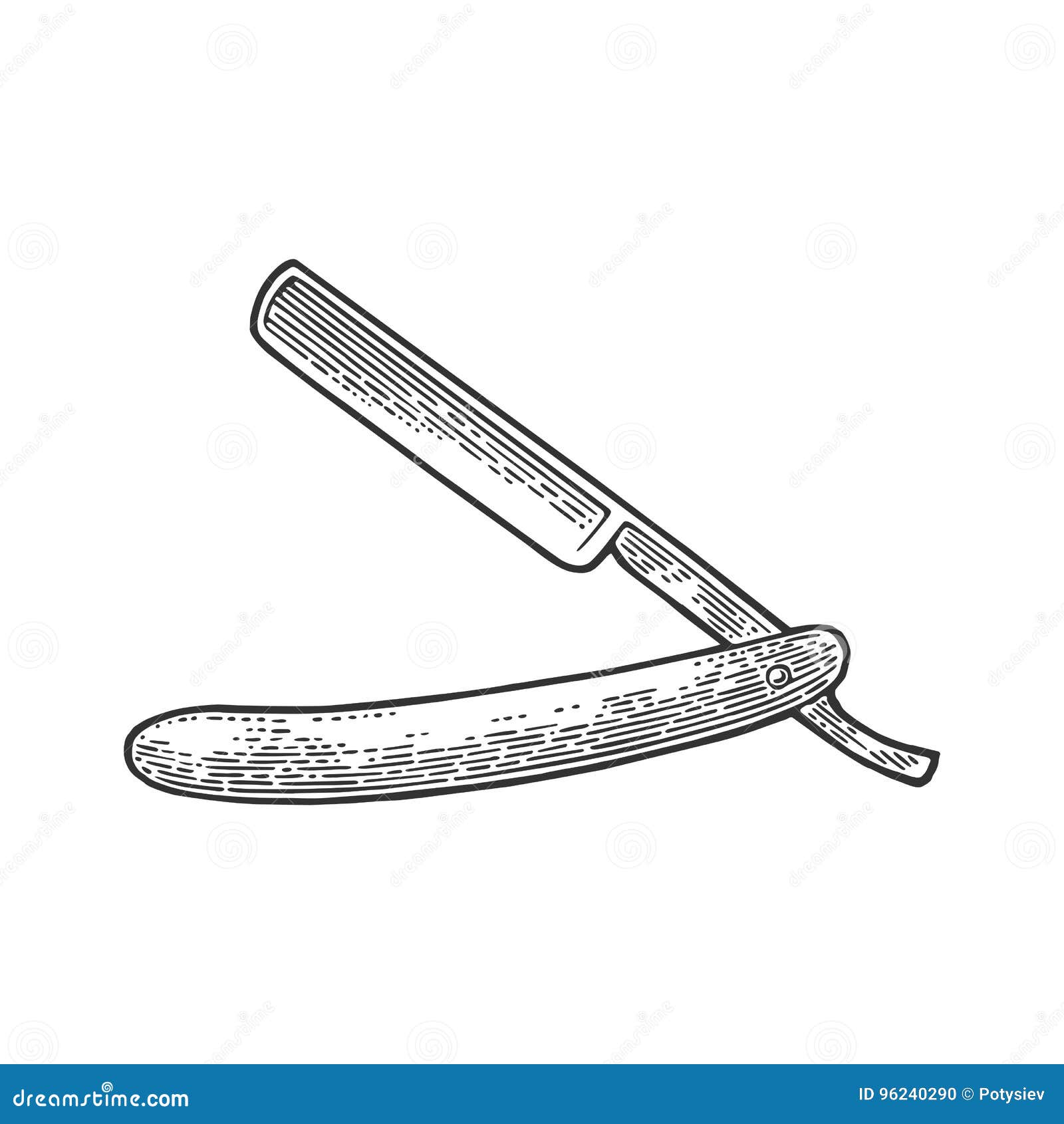 Scheermes Vector Zwarte Illustraties Op Witte Achtergronden Vector ...