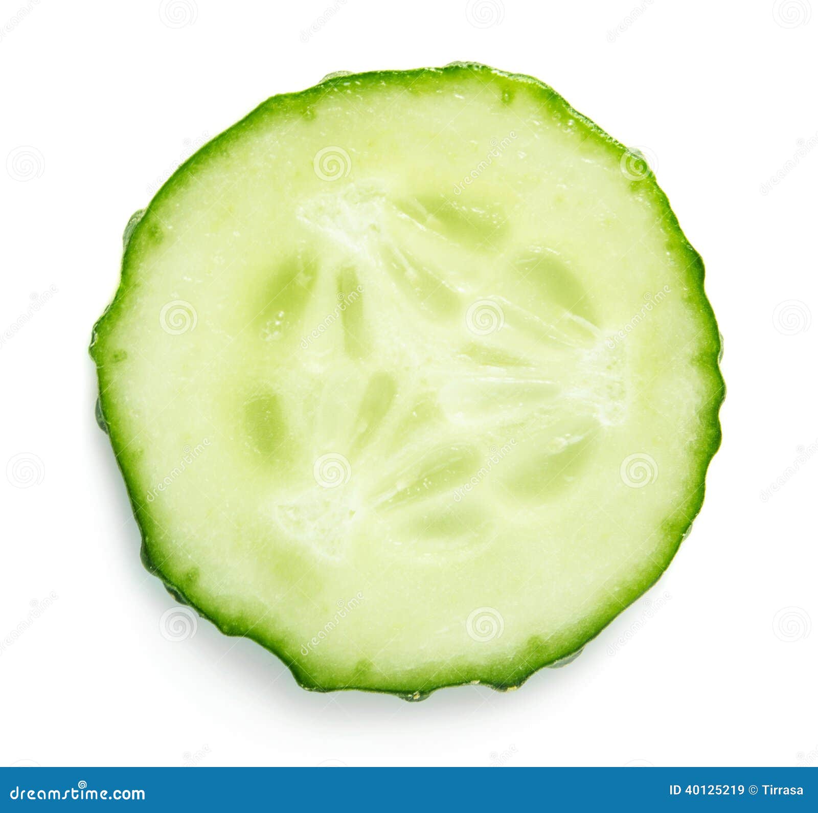 Scheibe der Gurke stockbild. Bild von makro, gesundheit - 40125219