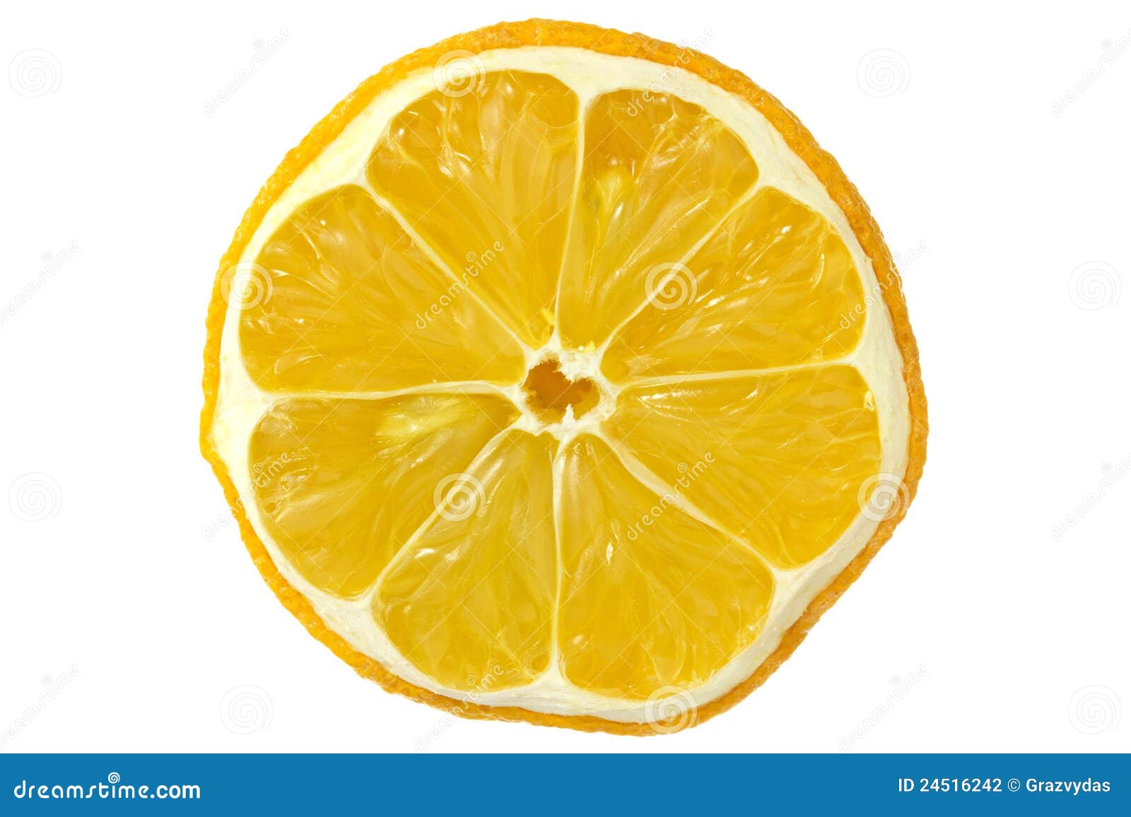 Scheibe Der Trockenen Zitrone Stockfoto - Bild von säure, bestandteil ...