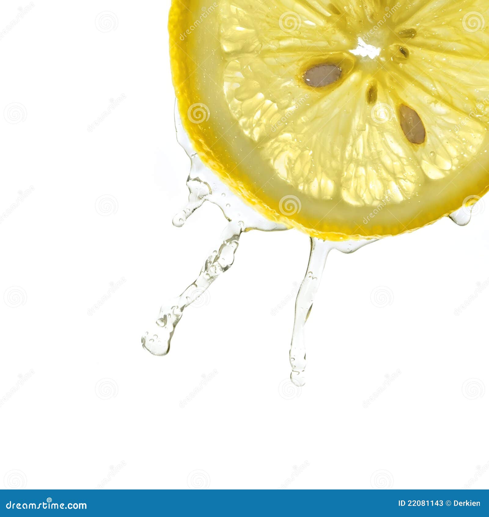 Scheibe Der Zitrone Im Wasserspritzen Stockbild - Bild von gemüse ...