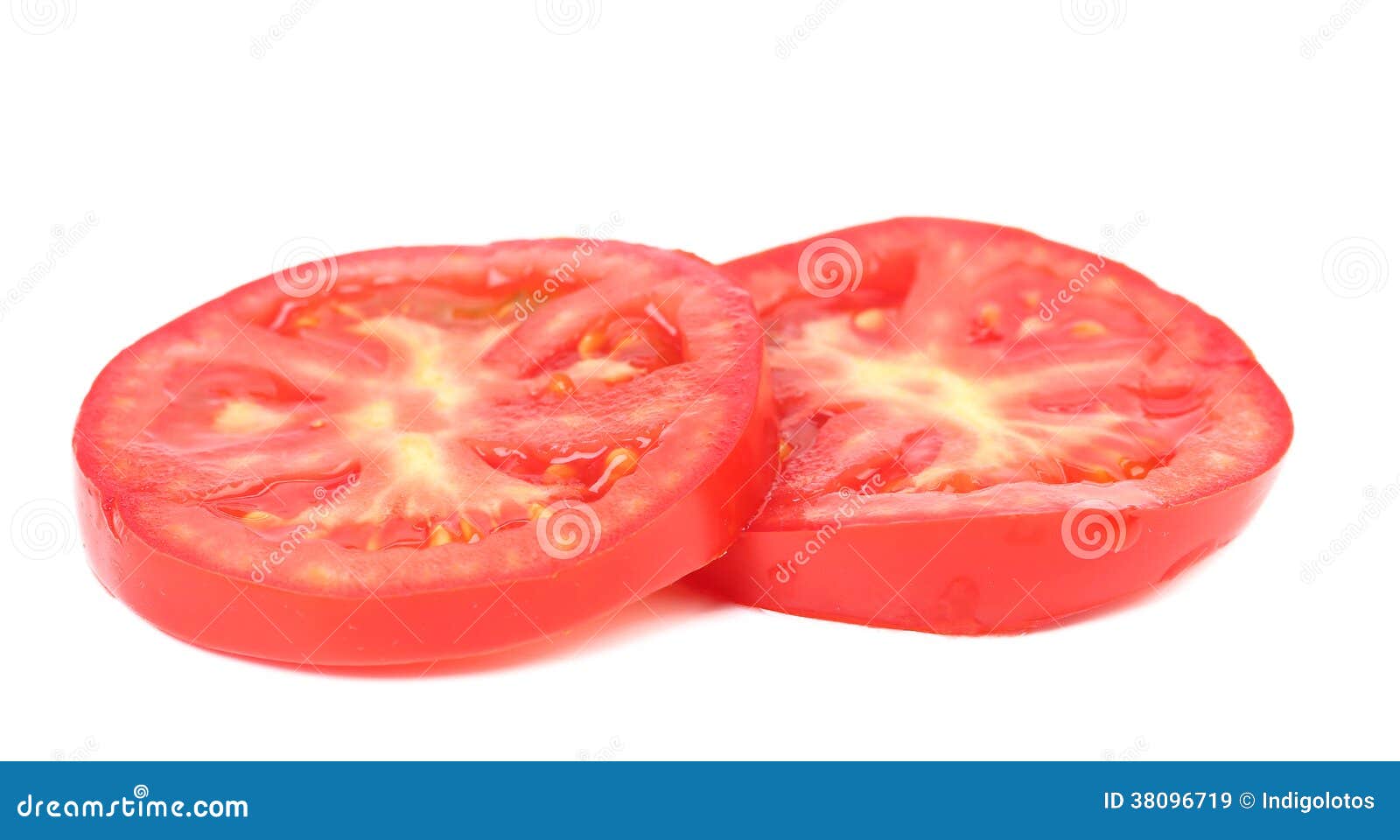Scheiben Der Tomate. Abschluss Oben. Stockbild - Bild von rund, farbe ...
