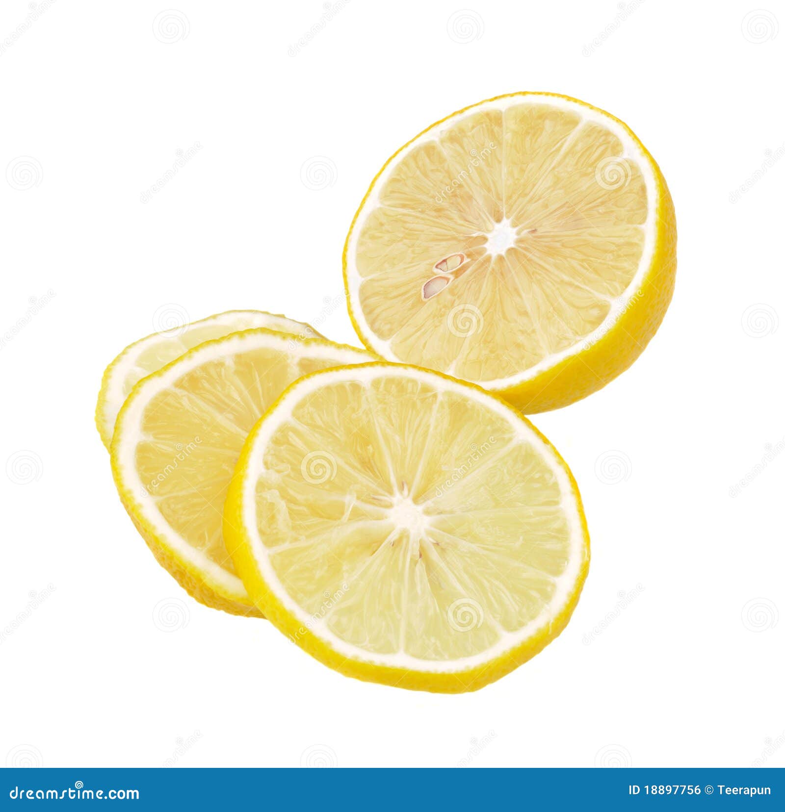 Scheiben der Zitrone stockfoto. Bild von hintergrund - 18897756