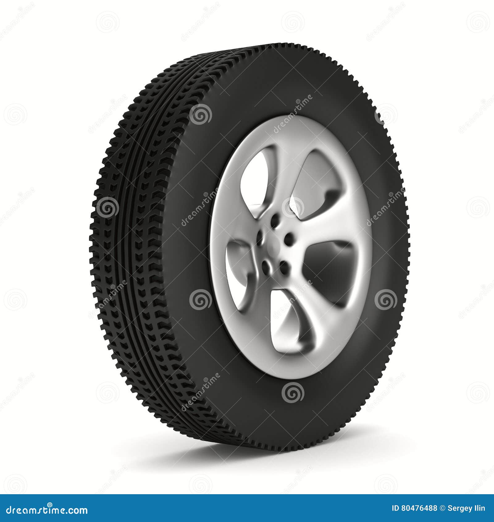 Scheibenrad Auf Weißem Hintergrund Stock Abbildung - Illustration von ...