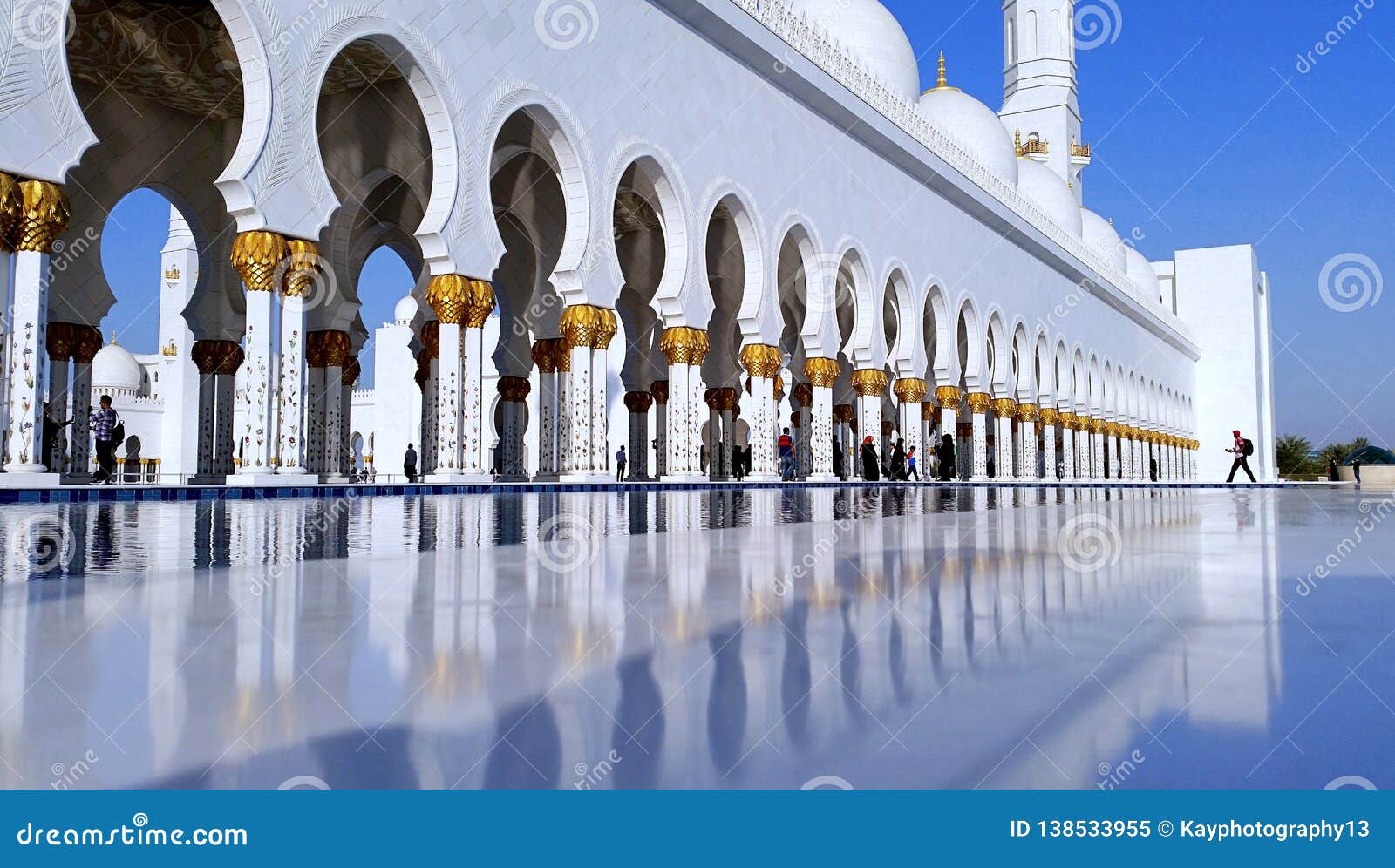 Scheich Zayed Grand Mosque, Abu Dhabi, UAE Stockbild - Bild von ...