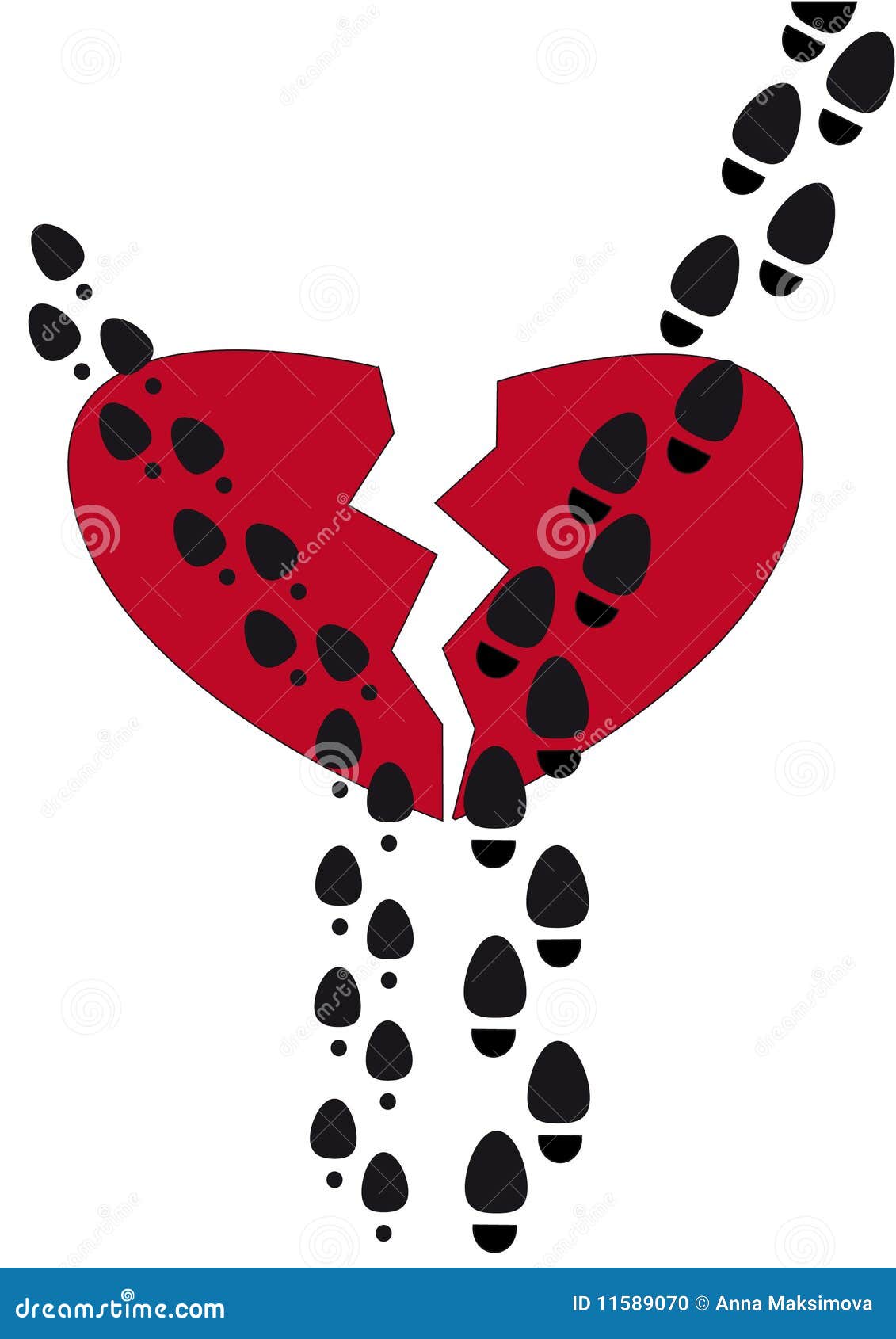 Scheiding vector illustratie. Illustration of frustratie - 11589070