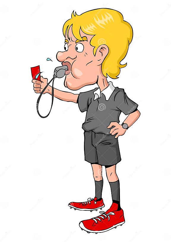 Scheidsrechter vector illustratie. Illustration of rechter - 26593289