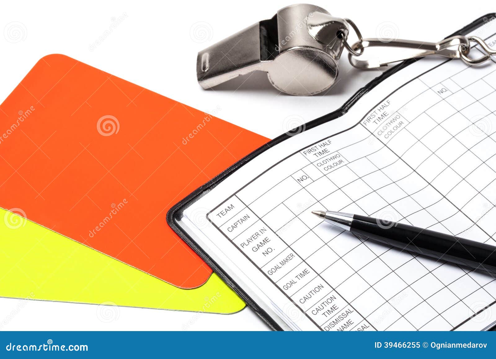 Scheidsrechter Hand and Accessories Stock Afbeelding - Image of voetbal ...