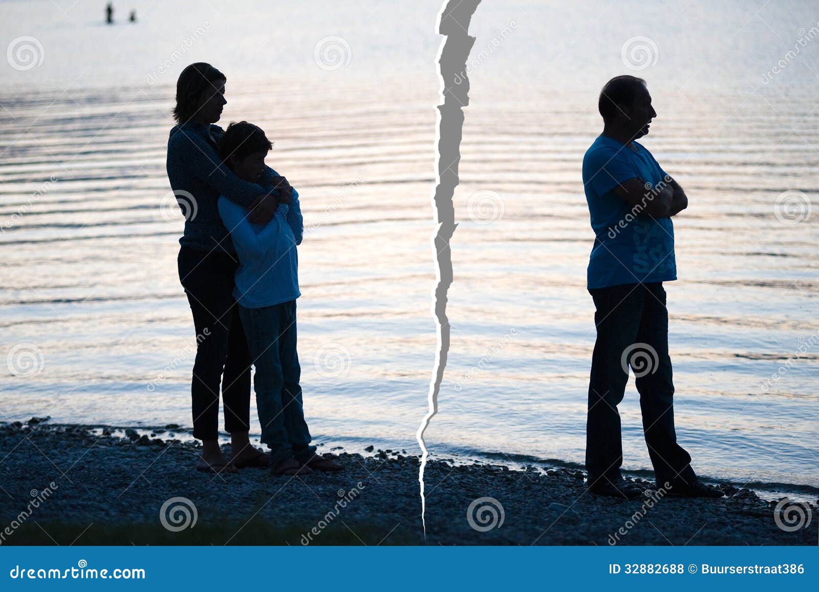 Scheidung in der Familie stockfoto. Bild von elternschaft - 32882688