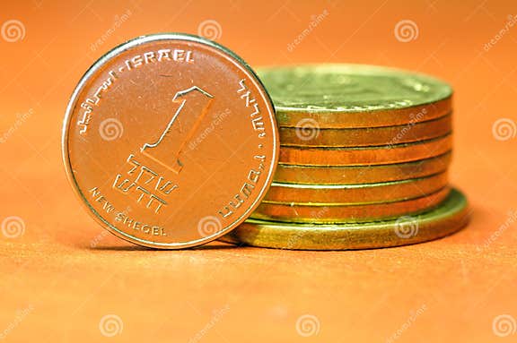 Schekel. stockfoto. Bild von geprägt, hebräisch, israelisch - 23413568