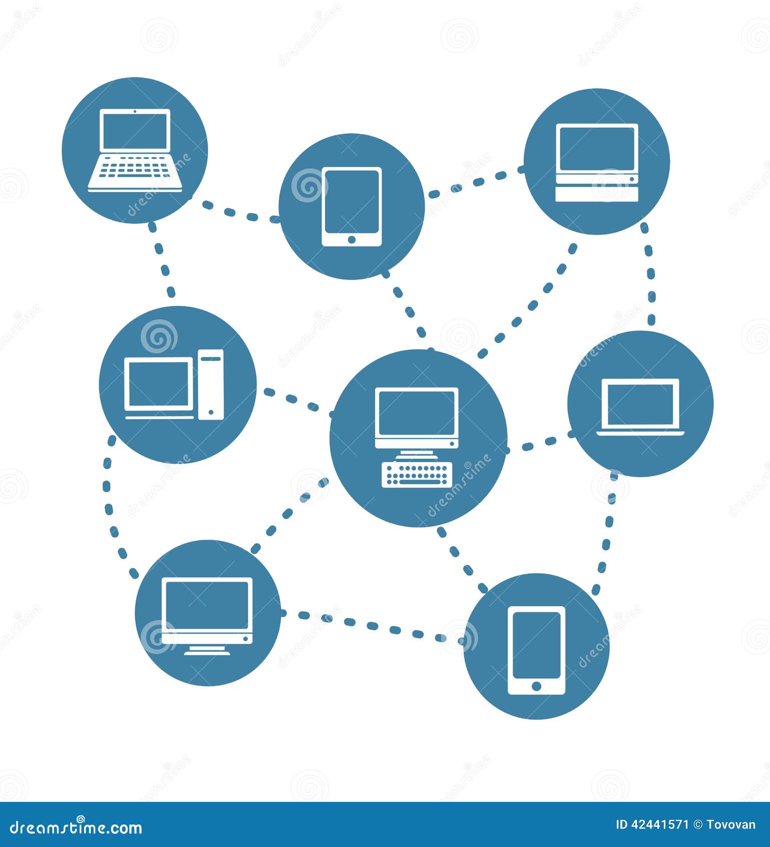 Schema Astratto Della Rete Di Computer Illustrazione Vettoriale ...