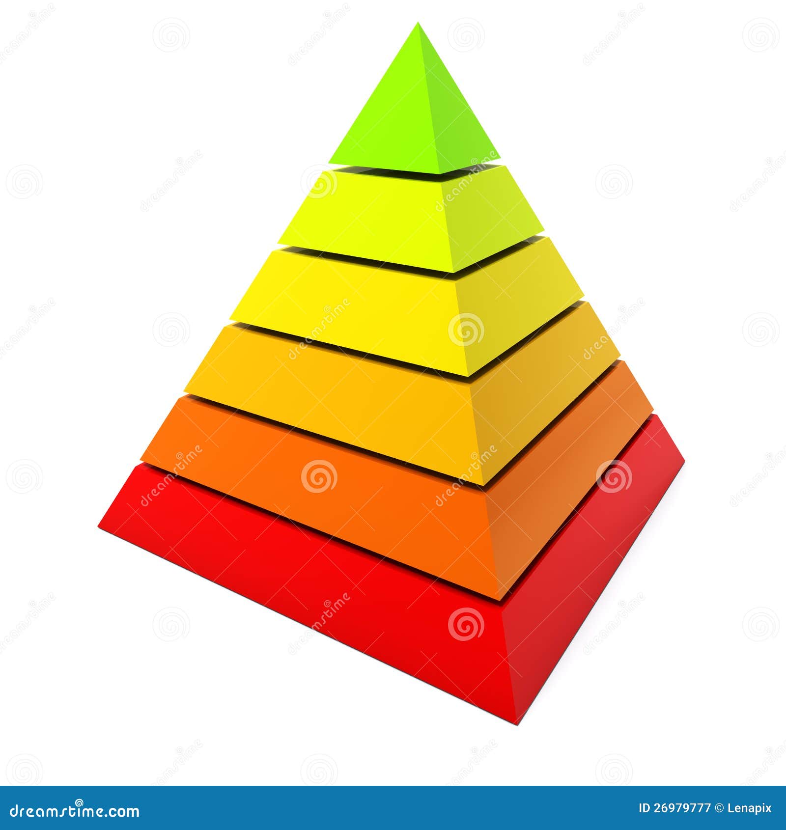 Schema Della Piramide Di Colore Illustrazione di Stock - Illustrazione ...