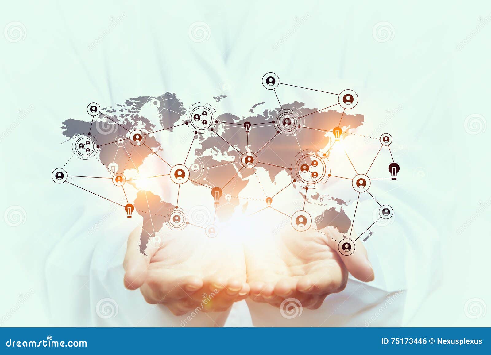 Schema Della Rete Sociale Media Misti Fotografia Stock - Immagine di ...
