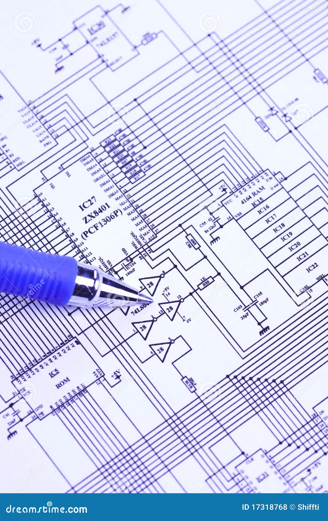 Schema schematico fotografia stock. Immagine di industria - 17318768