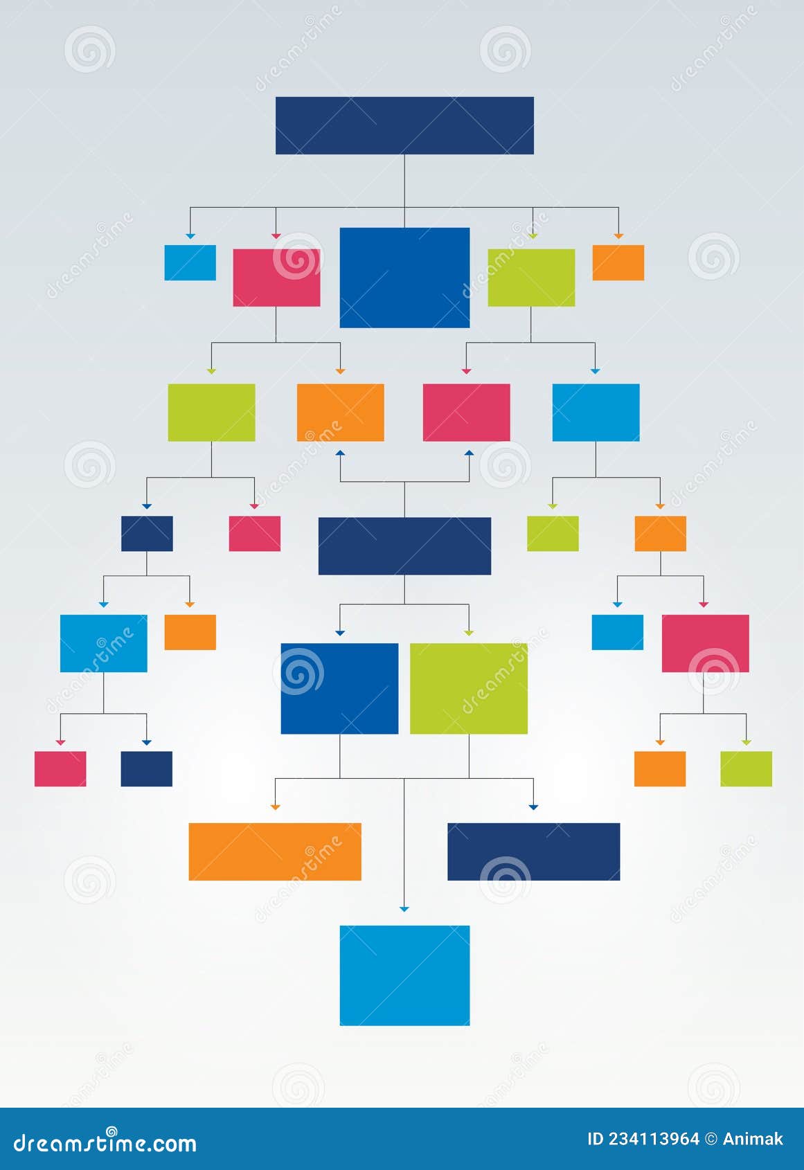 Schema Structuurschema Stroomdiagram Figuur Infografisch Vector ...