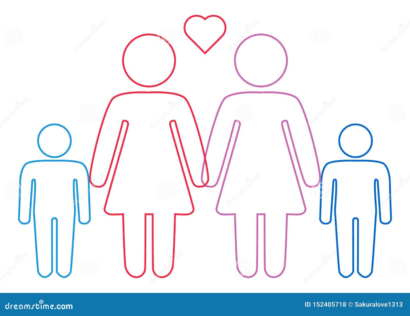A Schematic Depiction of a Family Couple of Lesbian Women with Children ... A Schematic Depiction of a Family Couple of Lesbian Women with Children ...