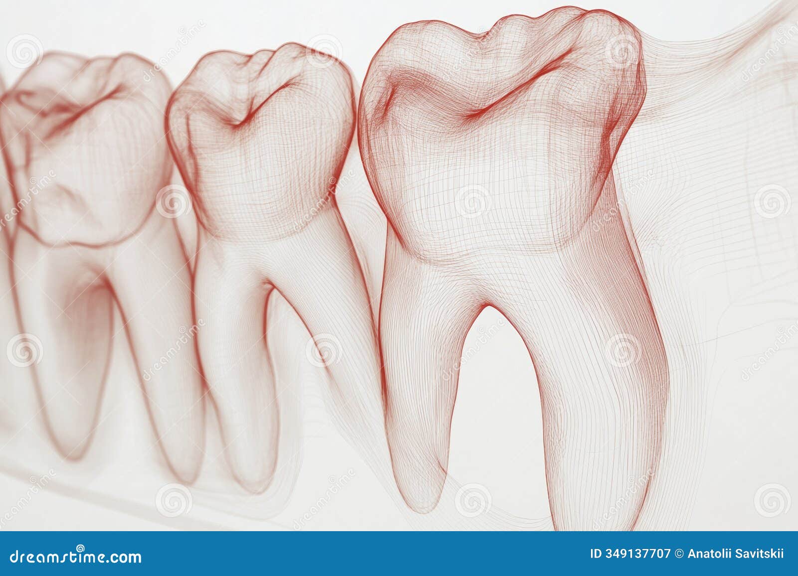 This Schematic Design Features a Dental Arch Representation, Showcasing ...