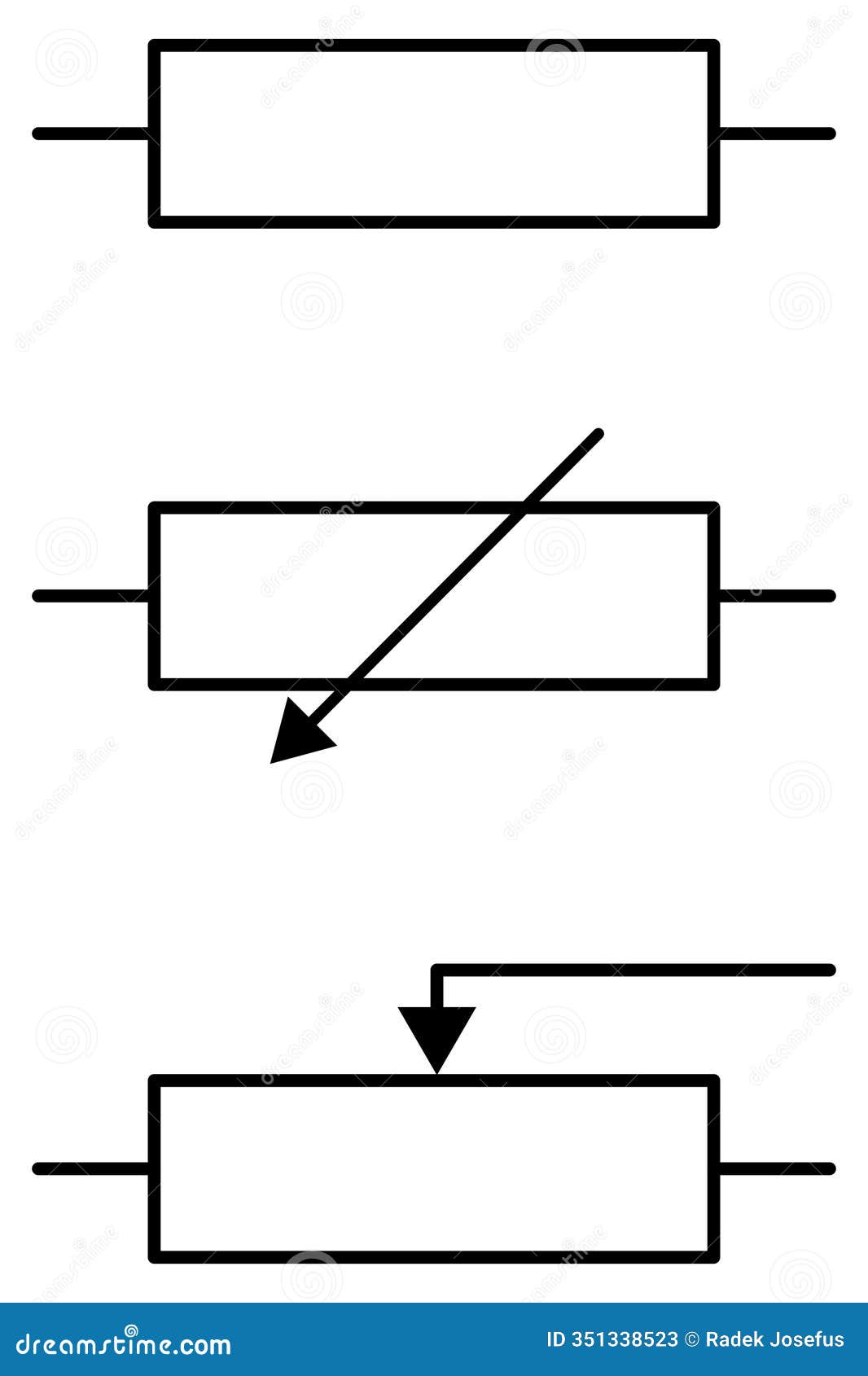Schematic Designation Of Resistor And Fuse Royalty-Free Stock Photo ...