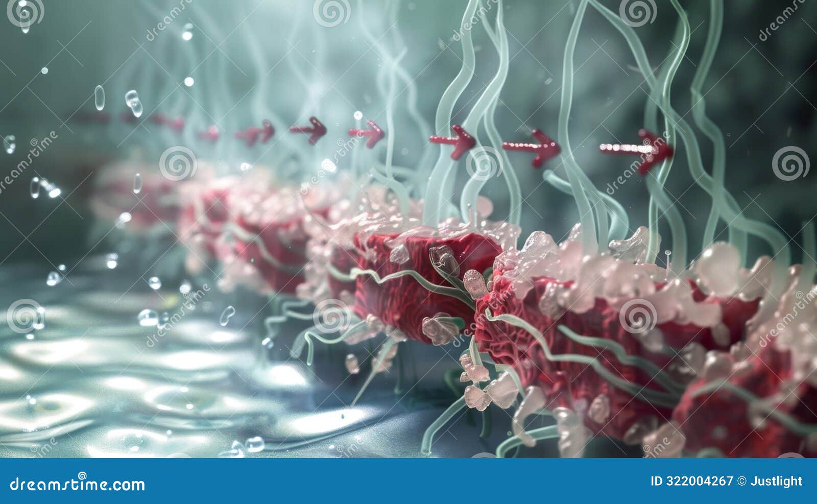 A Schematic Diagram of Tight Junctions in Epithelial Tissue with Arrows ...