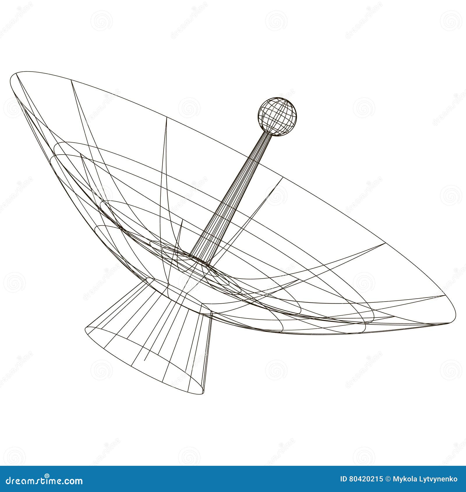 Schematic Drawing Telescope Stock Vector - Illustration of abstract ...