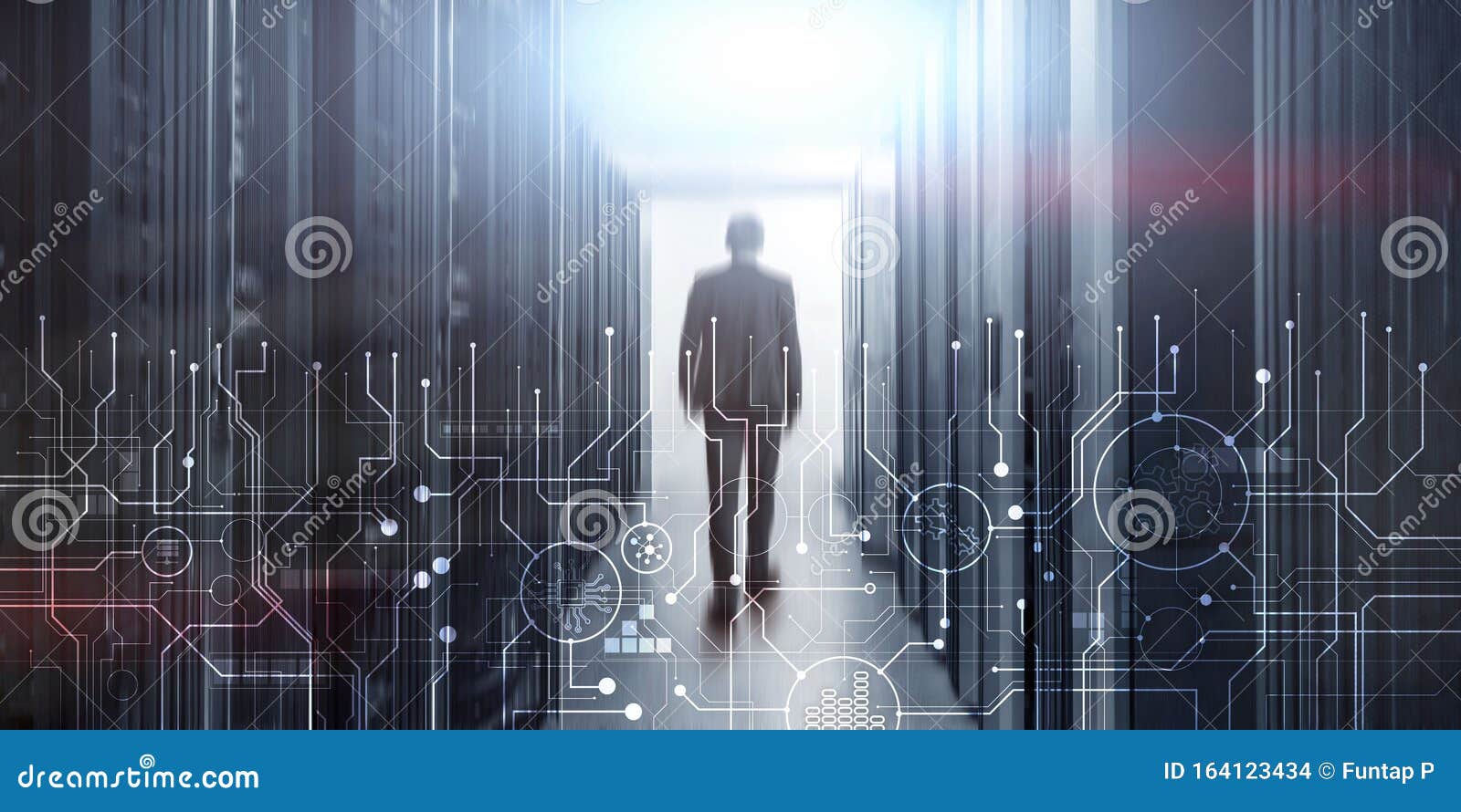 Schematic Electronic Draft Server Room Information Communication ...