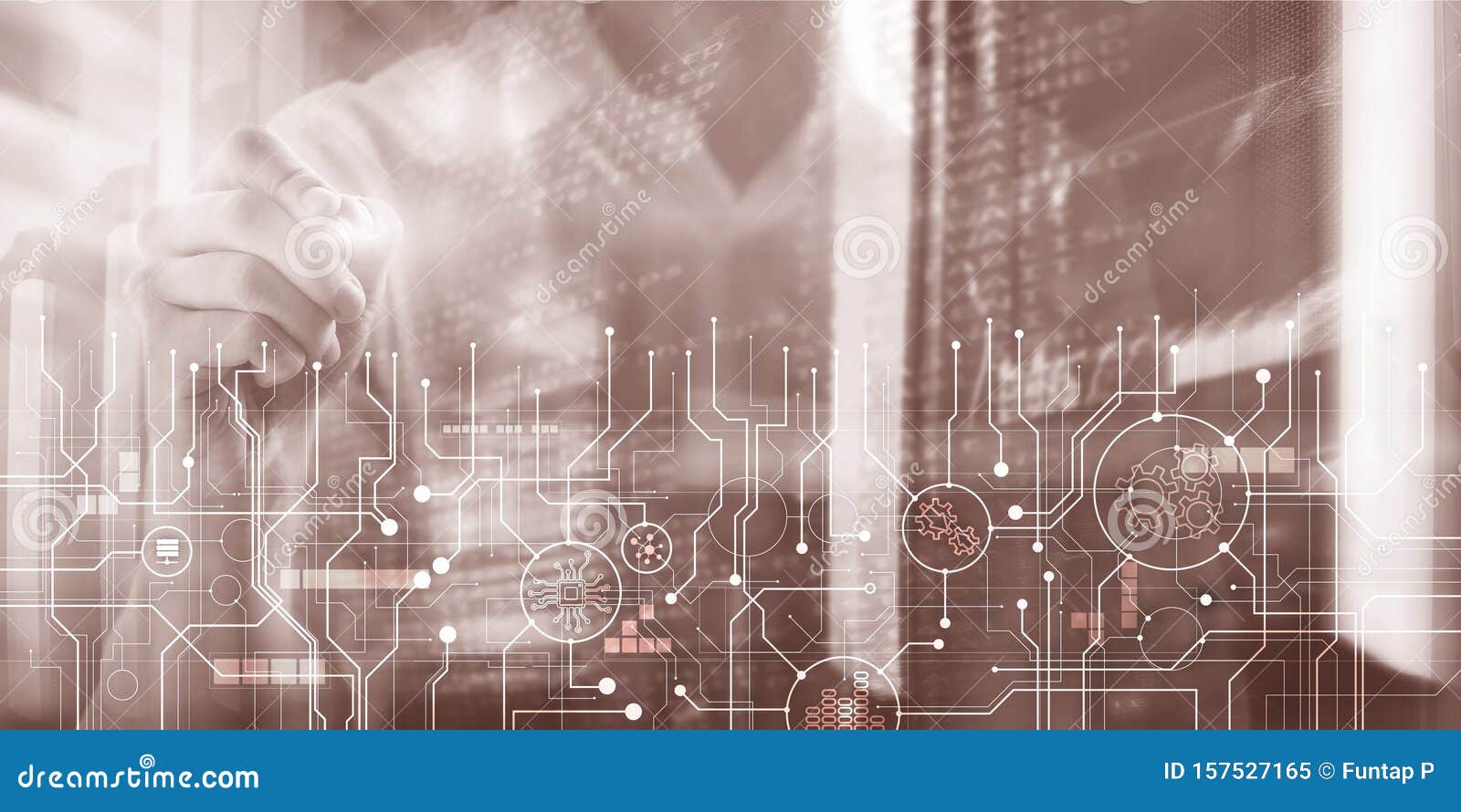 Schematic Electronic Draft Server Room Information Communication ...