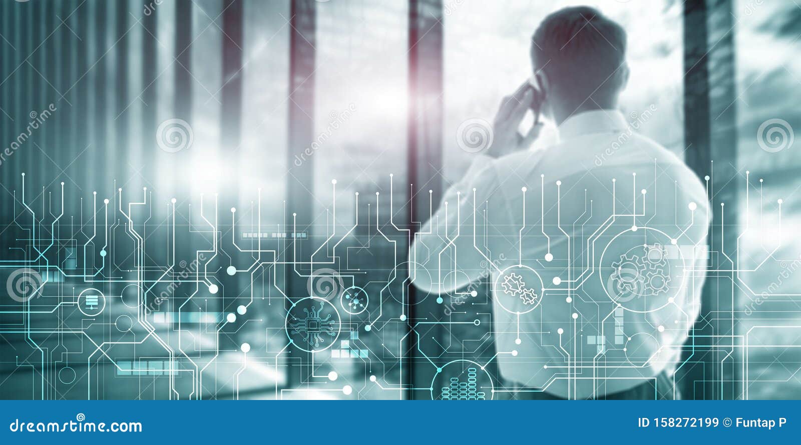 Schematic Electronic Draft Server Room Information Communication ...