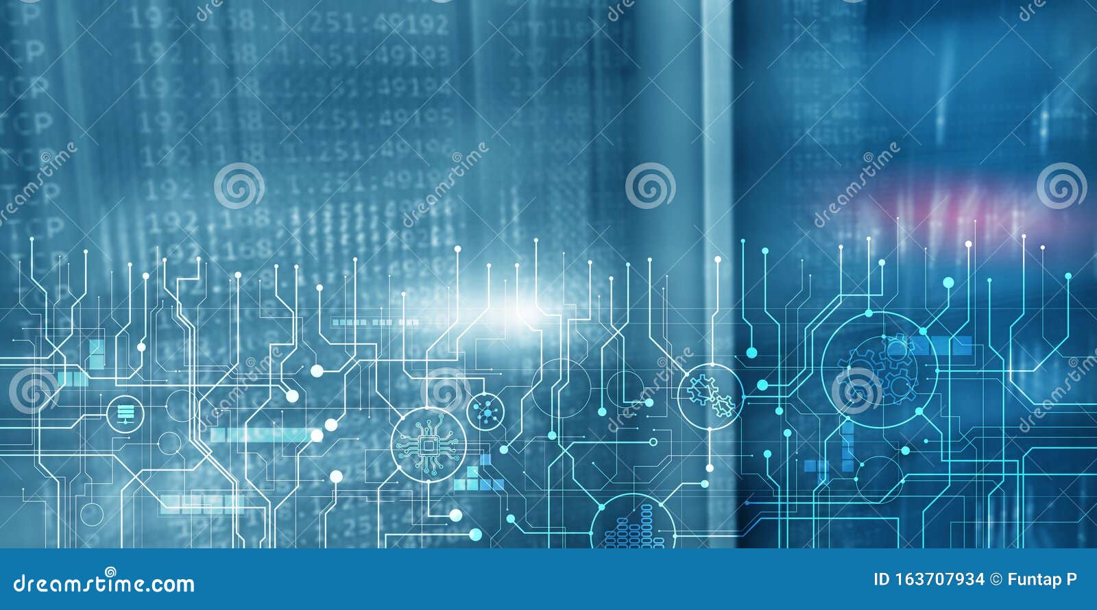 Schematic Electronic Draft Server Room Information Communication ...