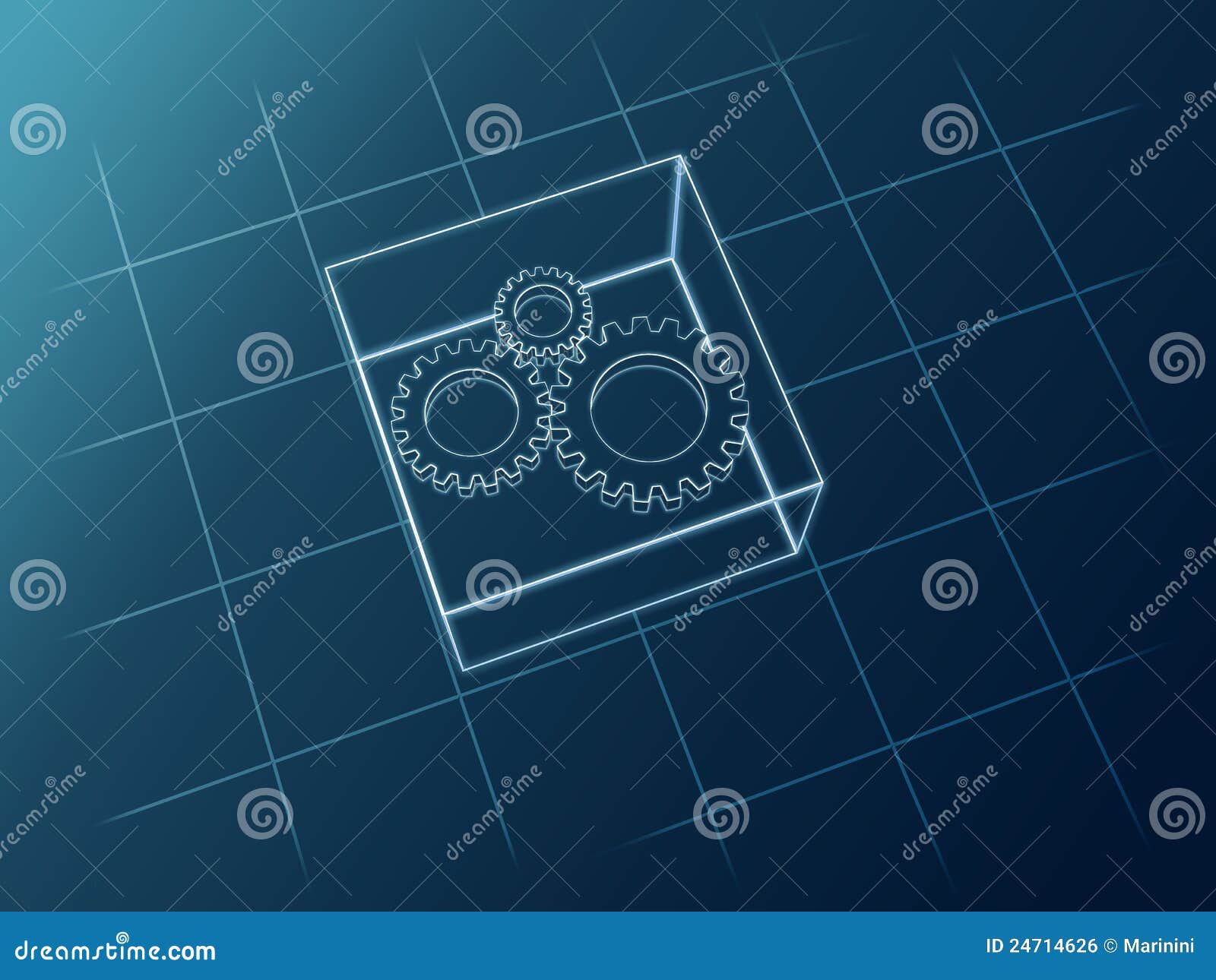 Schematic gears stock illustration. Illustration of connect - 24714626