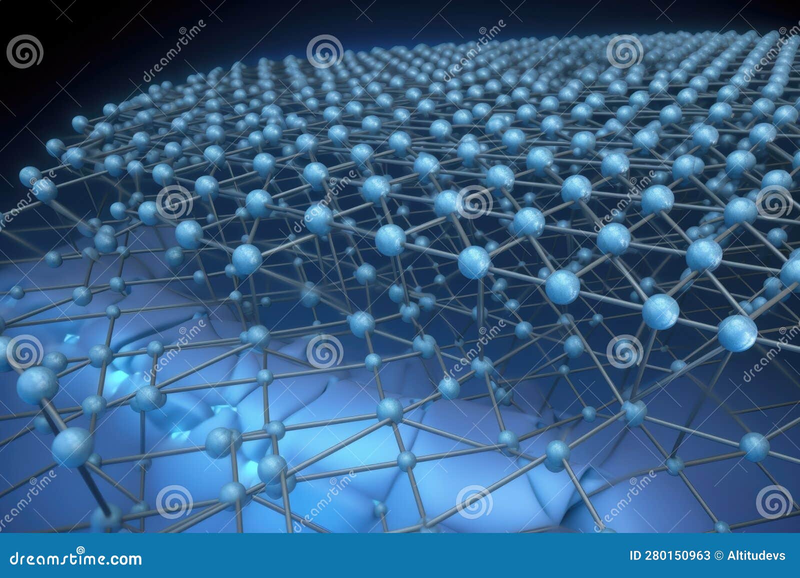 Schematic Of Nanomaterial Being Used To Strengthen A Material Stock ...