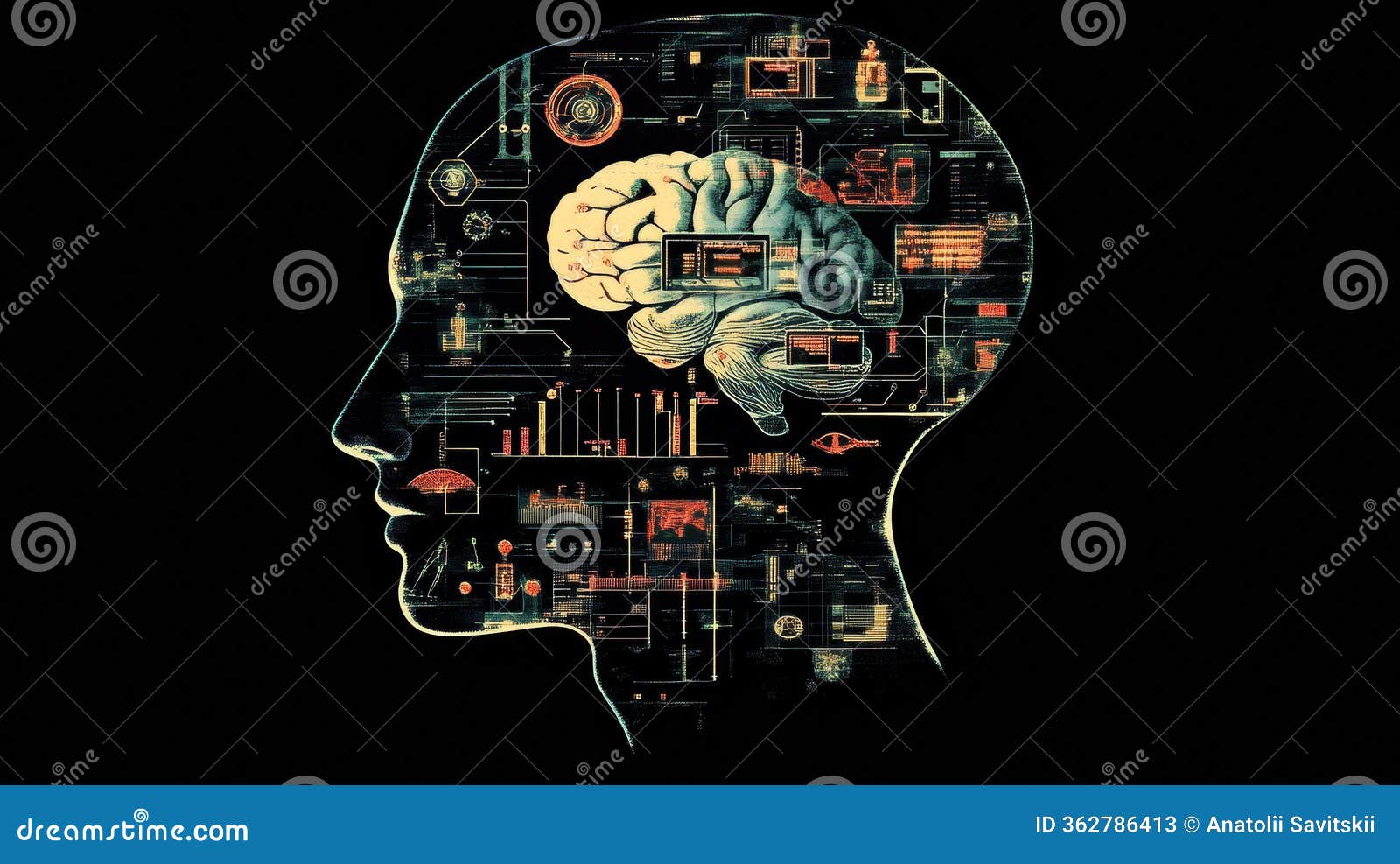 Schematic Representation of Artificial Intelligence Mechanisms within a ...