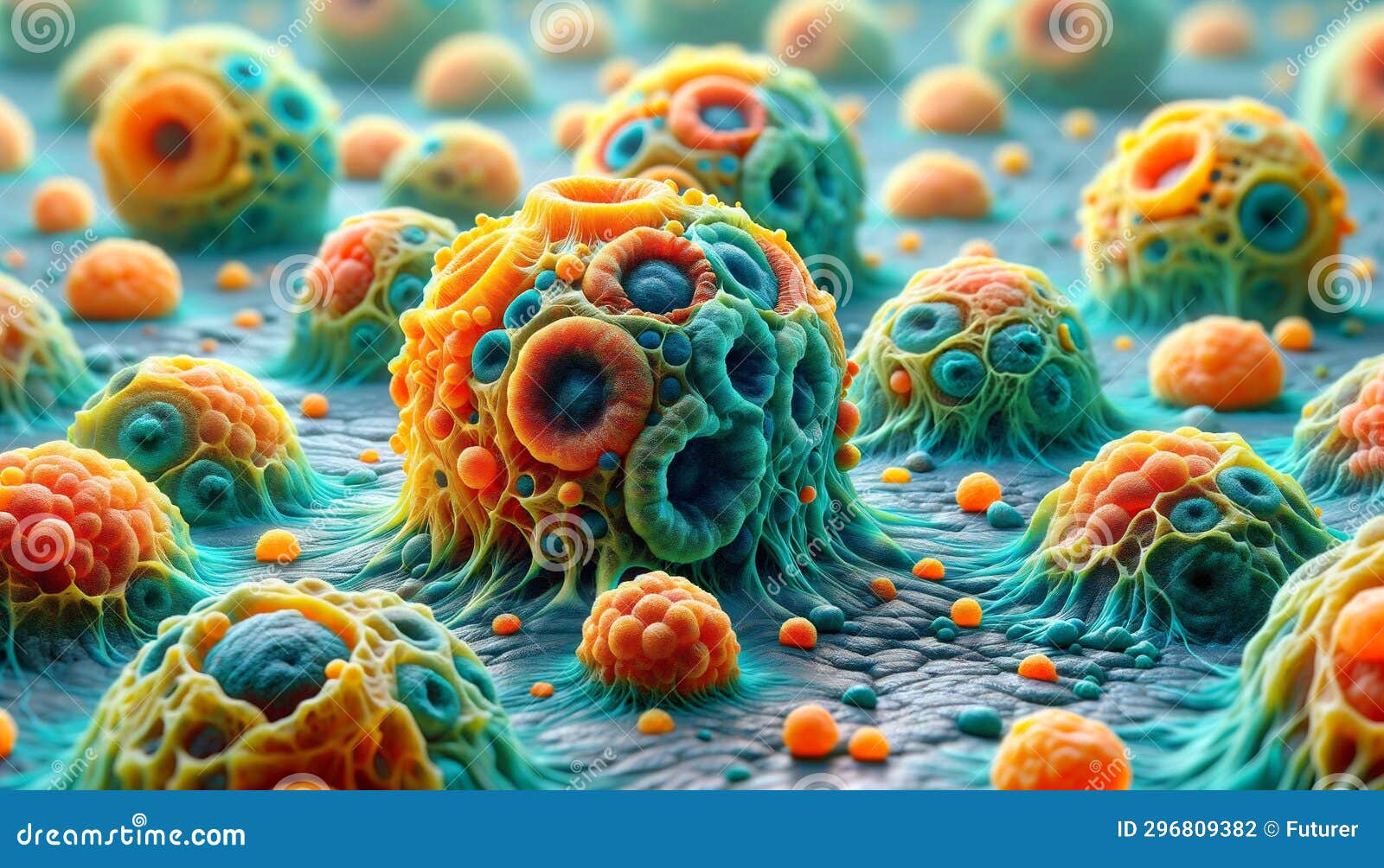 Schematic Representation of Cancer Cell Structure Generated by AI Stock ... Schematic Representation of Cancer Cell Structure Generated by AI Stock ...